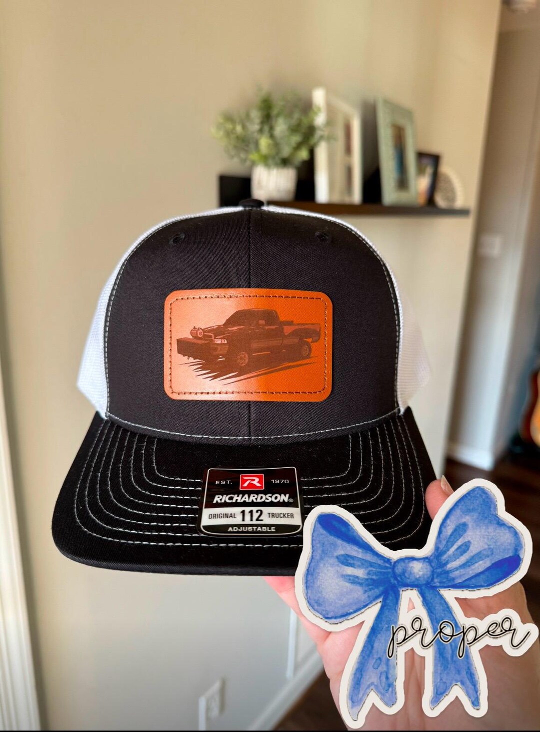Custom Truck Leather Patch Hat - Your Truck on a Patch Hat ...