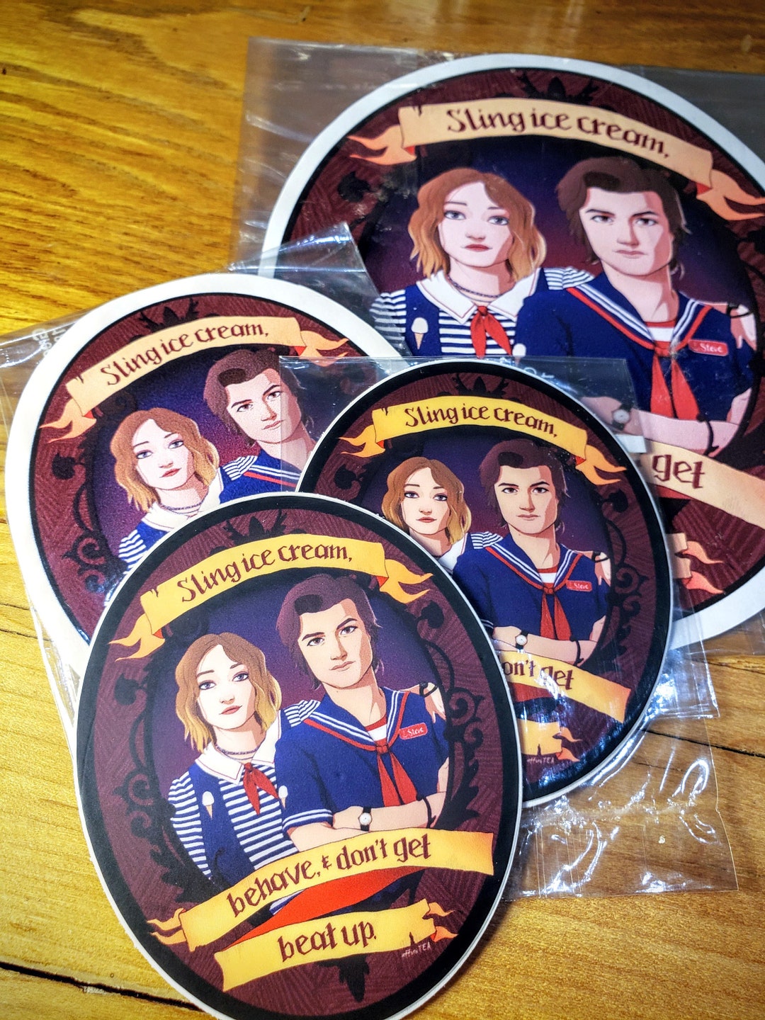 Steve and Robin [stranger Things] Stickers - Etsy