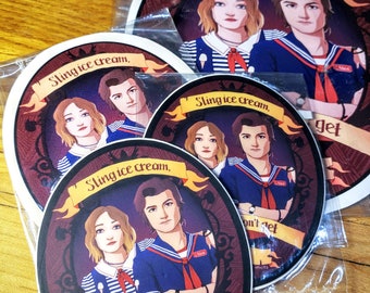 Steve and Robin Stickers | Etsy