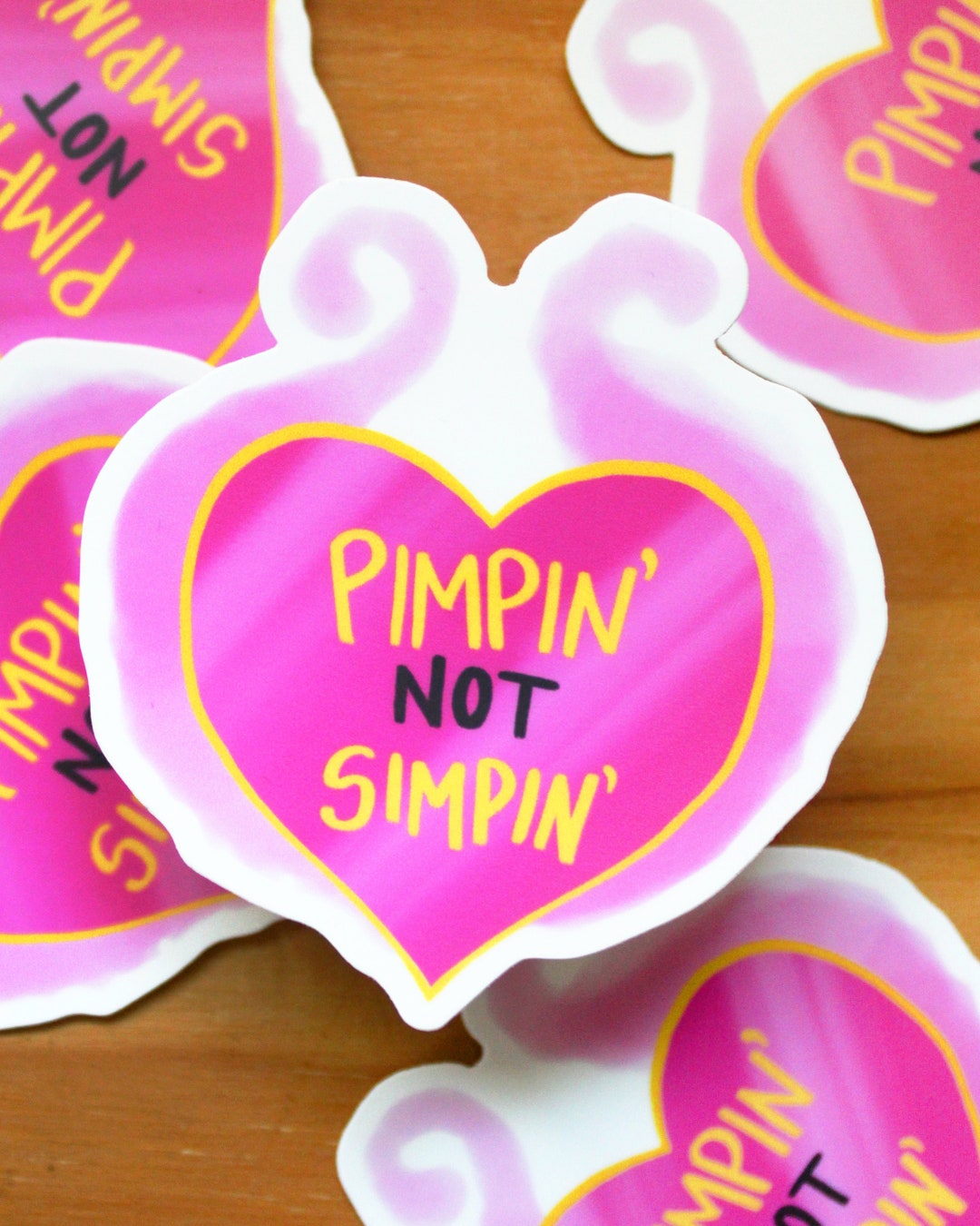 Pimpin' Not Simpin' - Valentino [hazbin Hotel] STICKERS - Etsy