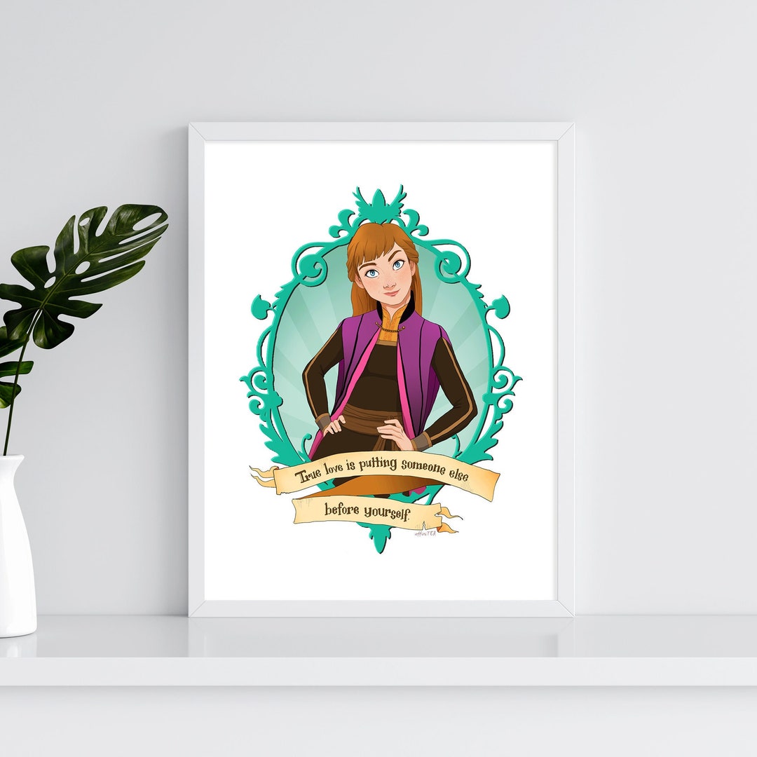 Anna Inspired [frozen] Print - Etsy