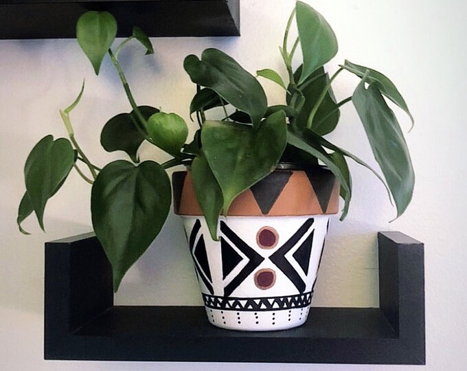 Aztec Pattern Plant Potters - Etsy