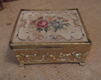 Gold trinket box | Etsy