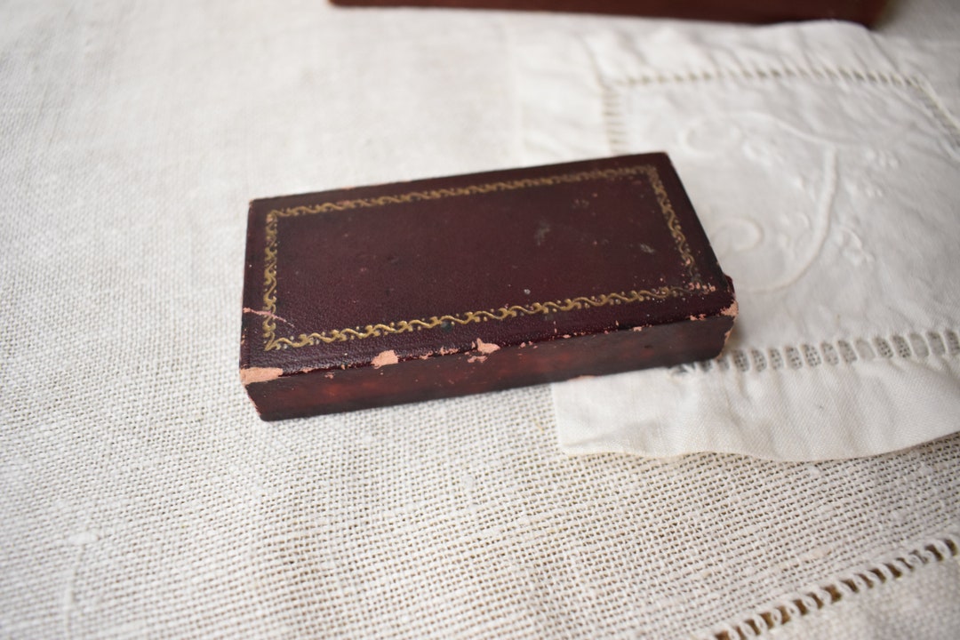 Antique Leather Letter Wax Seal Box / Traveling Pocket Letter - Etsy