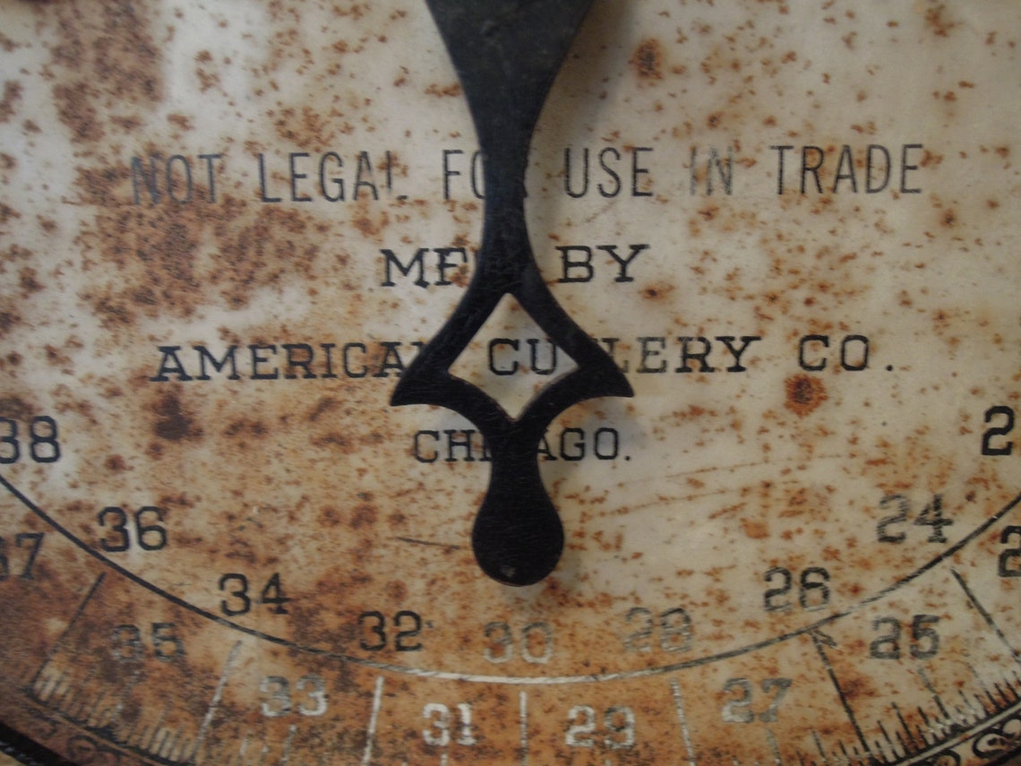 Vintage American Cutlery Co. Scale / Antique Scale 60 Pounds / Black ...