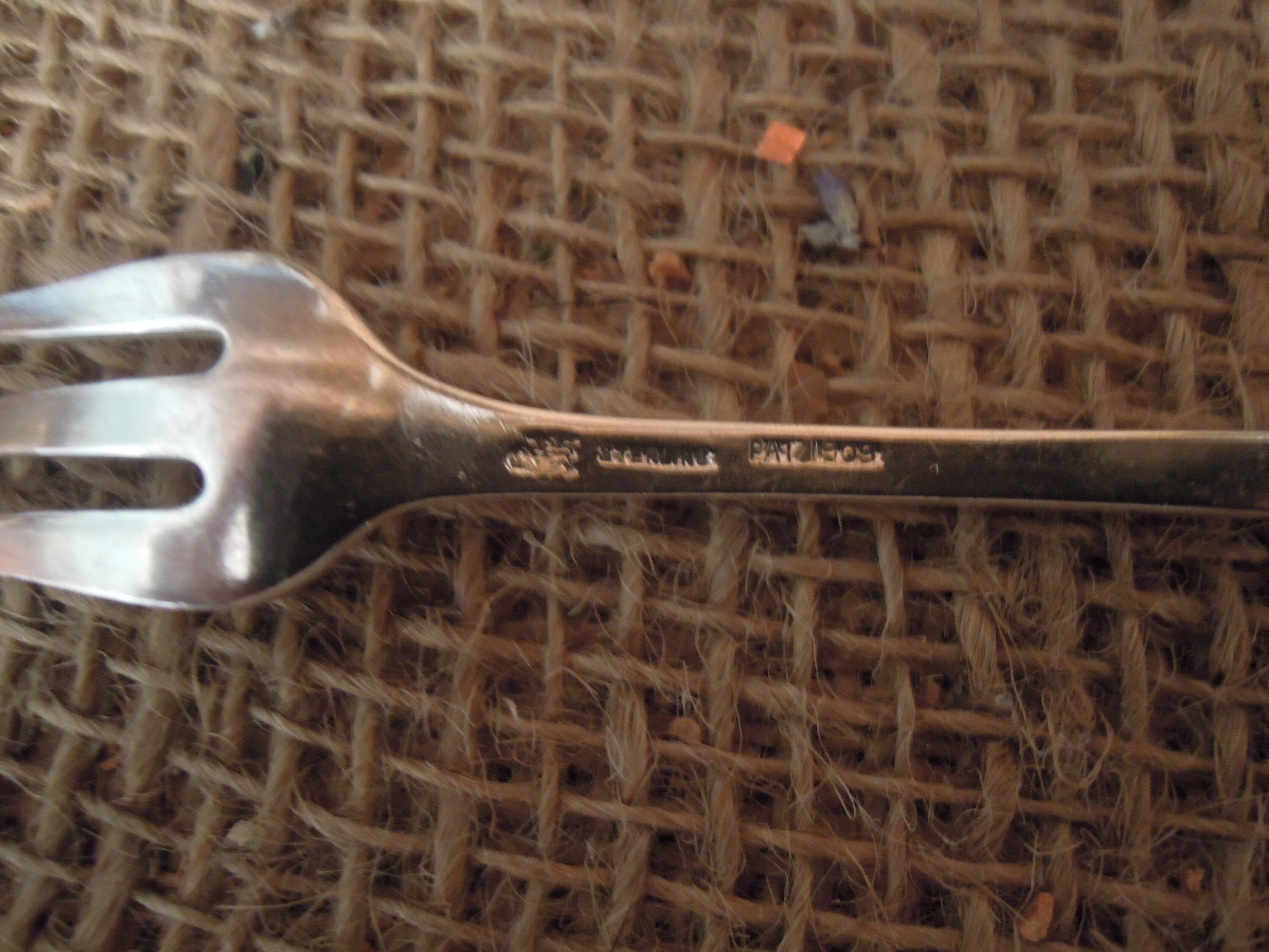 Vintage Sterling Relish Fork / Small Simple Serving Fork / Silver 3 ...