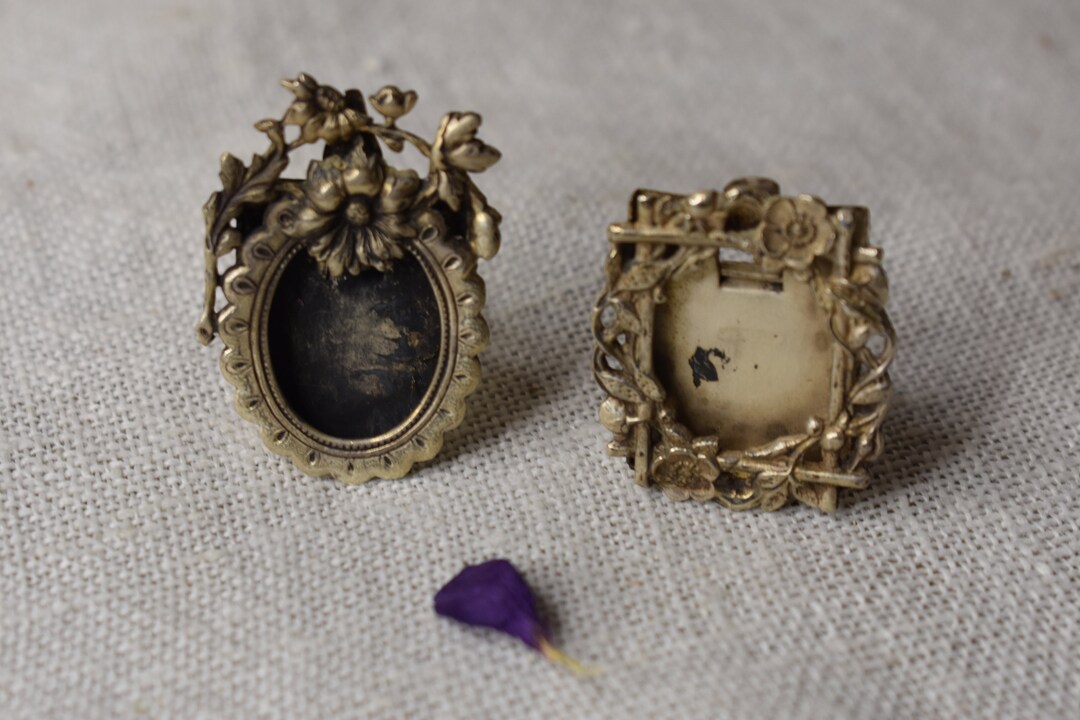 Vintage Mini Sterling Silver Frames / Antique Miniature Frames ...