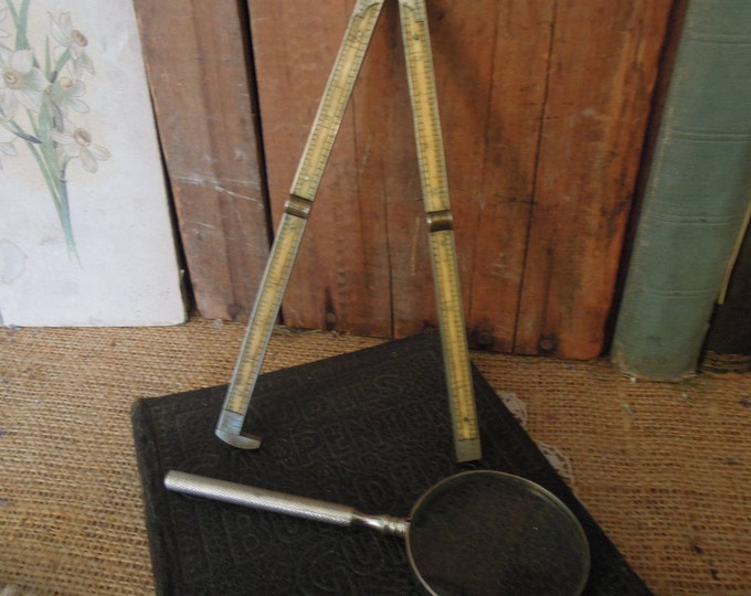 Vintage Acme Ruler / Antique Architect Rule / Folding Carpenter Ruler ...