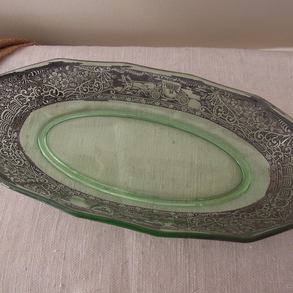 Antique Green Dish - Etsy