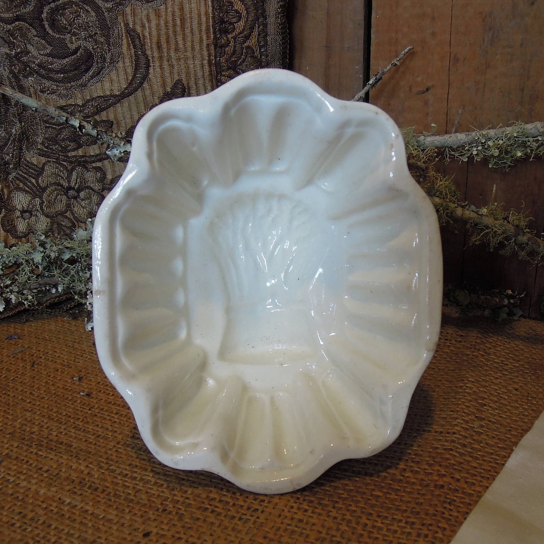 Vintage English Minton Food Mold / Antique Ironstone Jelly Mold ...