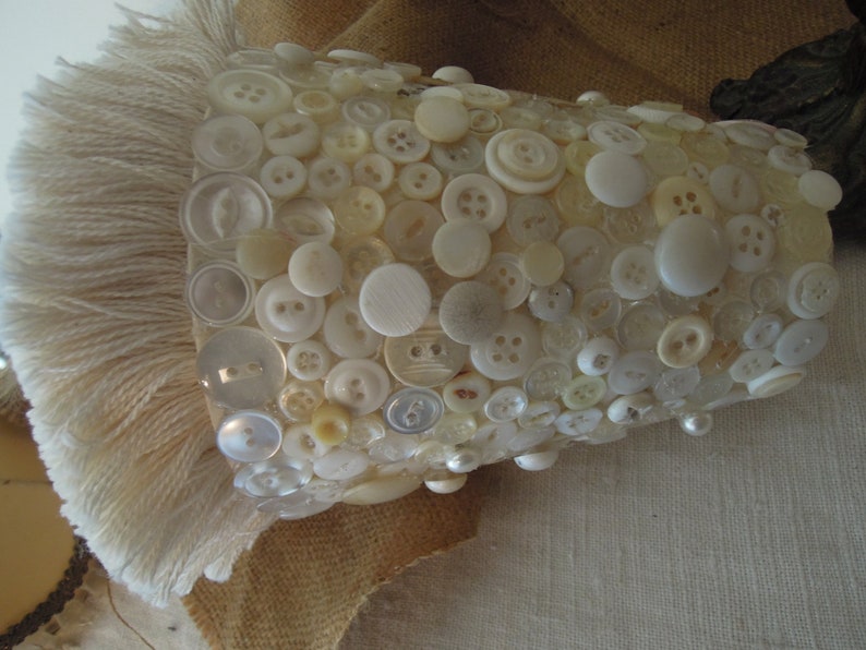 Vintage Button Embellished Lamp Shade / Handmade Lampshade / - Etsy