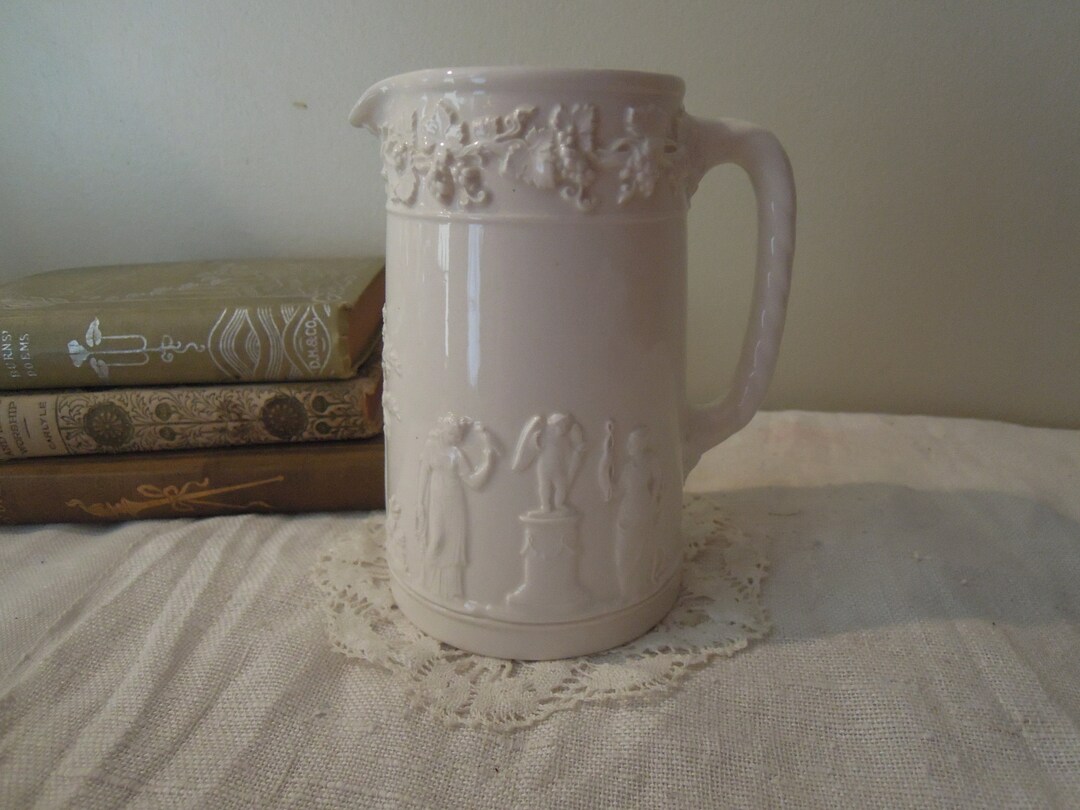 Vintage Wedgewood Embossed Queens Ware / White Entruria and Barlaston ...