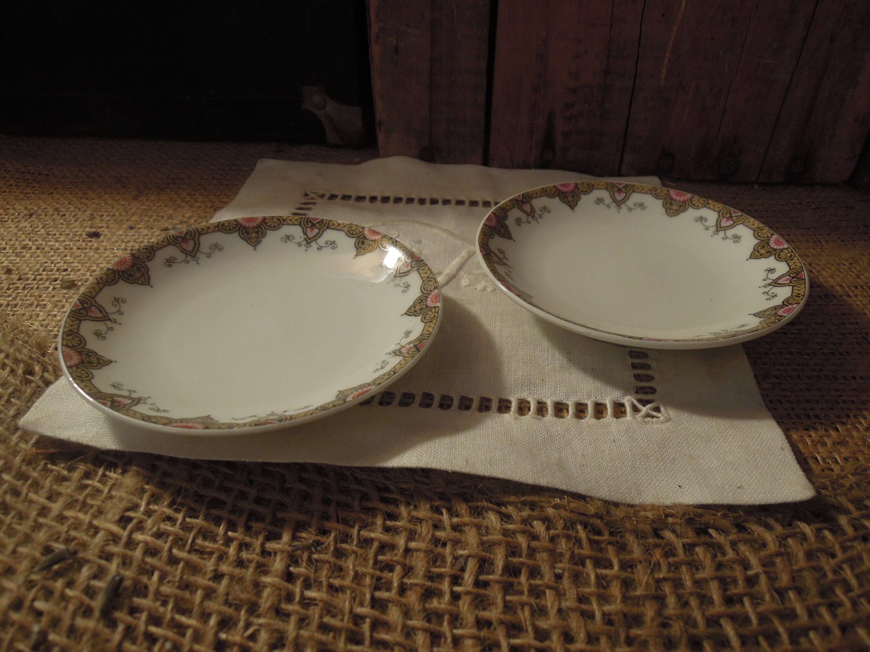 Vintage 2 French Butter Pats / A. Lanternier & Co Haviland Limoges ...