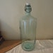 Antique Karl Hutter Glass Bottle / Antique Water Bottle Blue Glass With ...