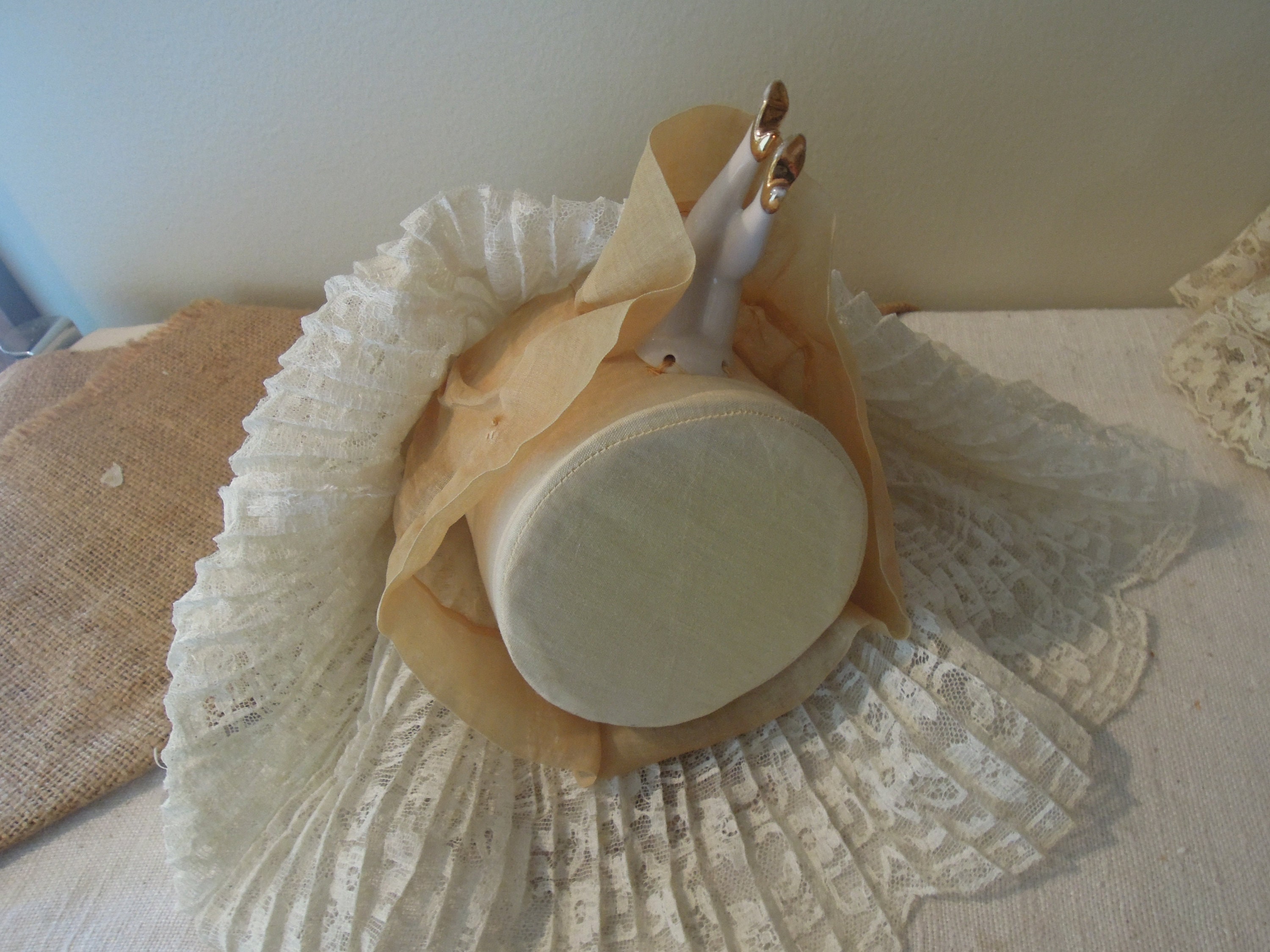 Vintage Porcelain Lady Pin Cushion / Half Doll German Bisque - Etsy