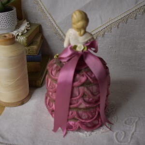 Vintage Porcelain Lady Pin Cushion / Half Doll German Bisque Pin ...