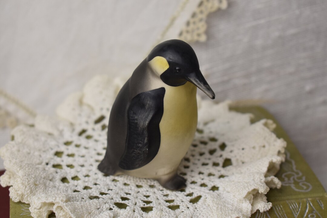 Vintage Goebel Bisque Penguin / W. German Bird Figurine / Emperor ...