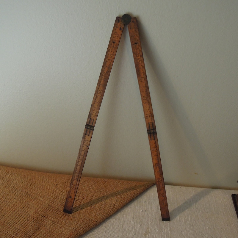 Folding Wood Ruler - Etsy
