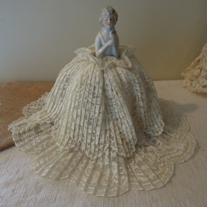 Vintage Porcelain Lady Pin Cushion / Half Doll German Bisque - Etsy