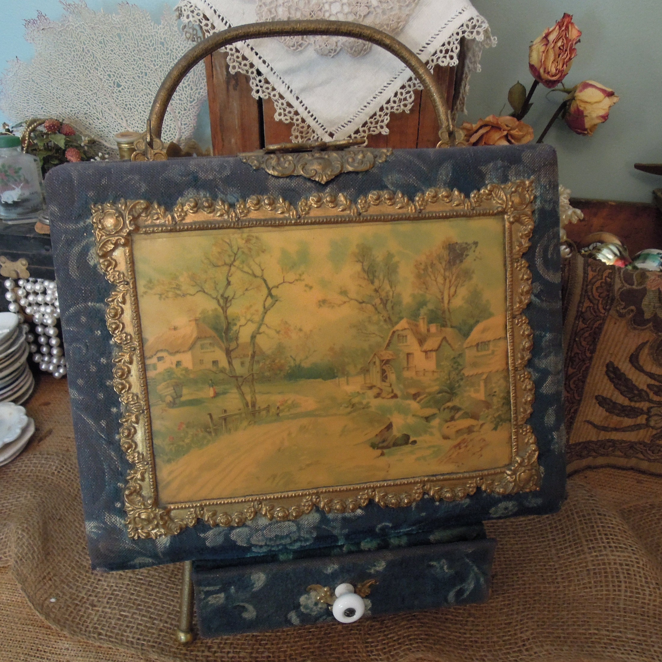 Antique Celluloid Photo Album With Stand / Heirloom Photo - Etsy
