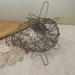 Vintage Chicken Wire Egg Basket / Wire Gathering Basket / - Etsy