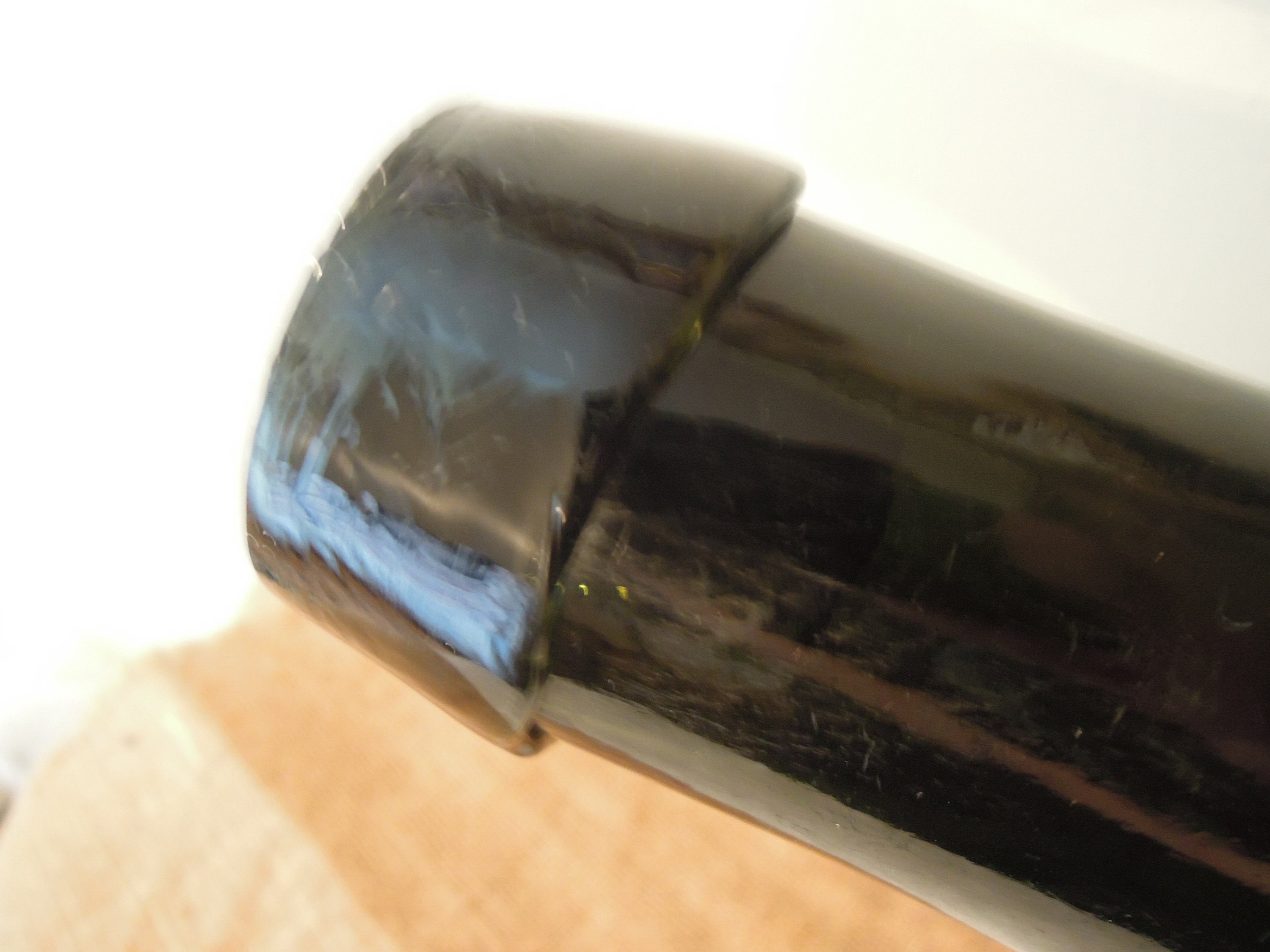 Vintage Kidney Shape Glass Bottle / Vintage Blob Top Green - Etsy