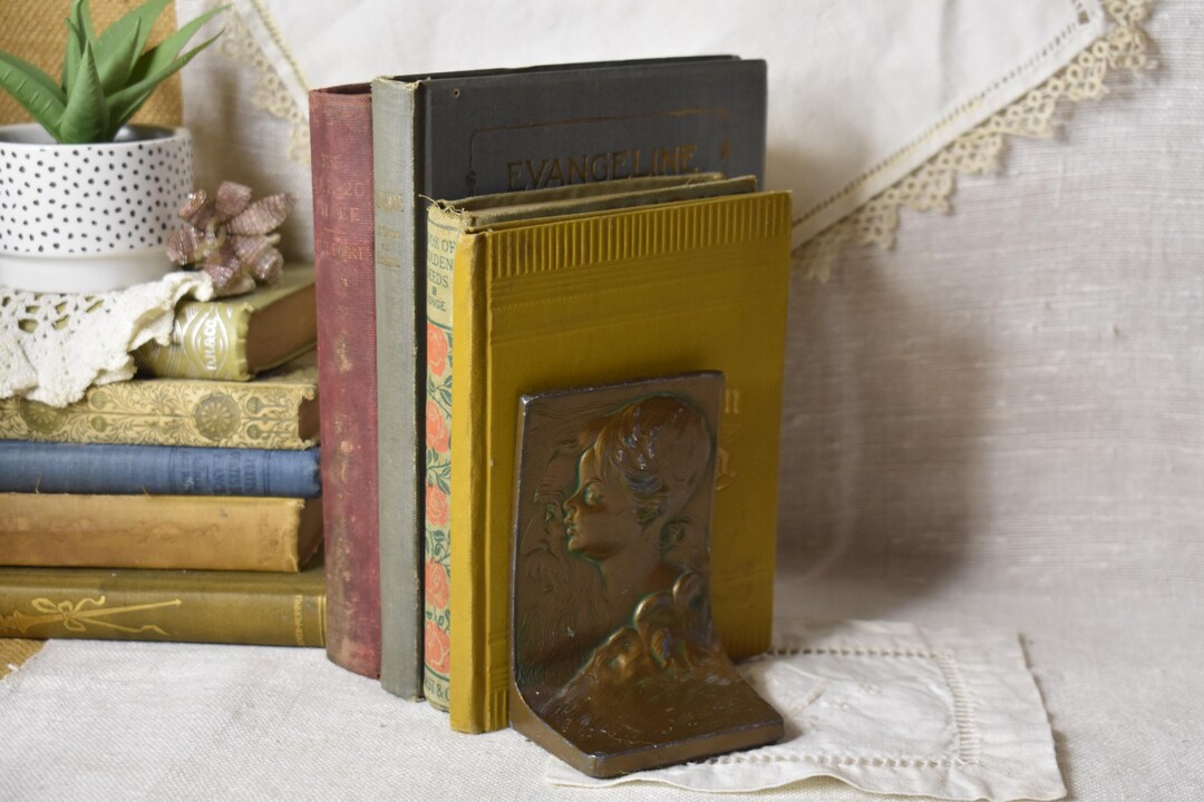 Antique Bookend Old Man of the Sea / Single Bookend / Office Décor ...