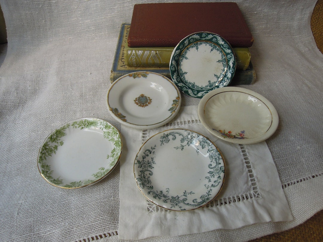 Vintage Butter Pats / Five Mixed Butter Pats / Trinket Dish / - Etsy