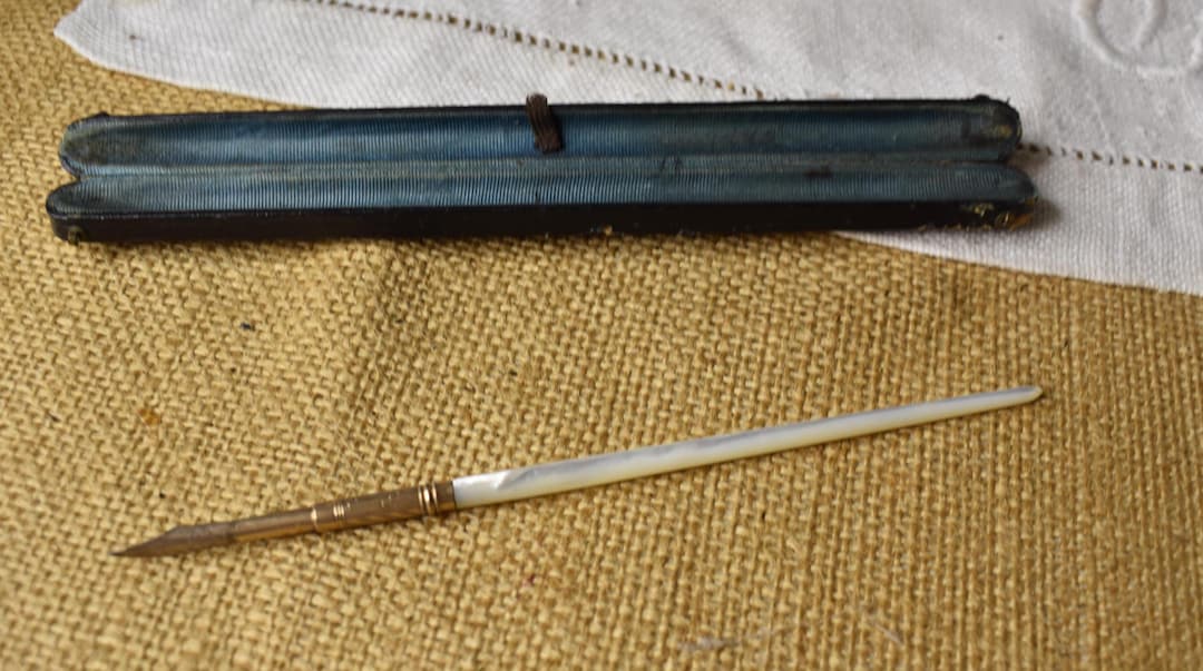Vintage John Holland's MOP Dip Ink Pen / Antique Mother of Pearl Ink ...