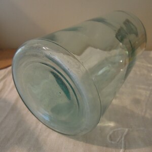 Antique Karl Hutter Glass Bottle / Antique Water Bottle Blue Glass With ...