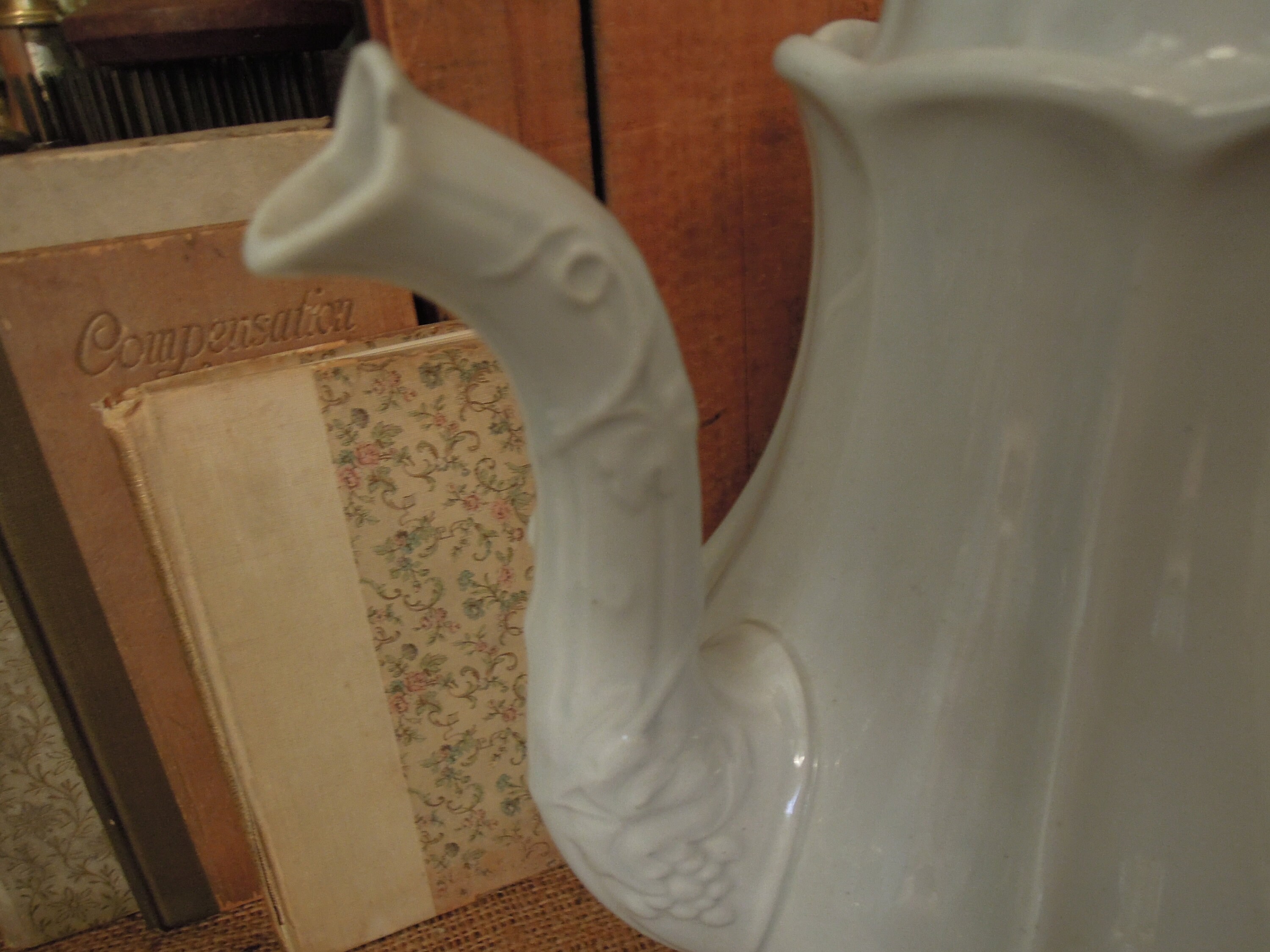 Vintage Jacob Furnival Ironstone Tea Pot / Antique English White ...