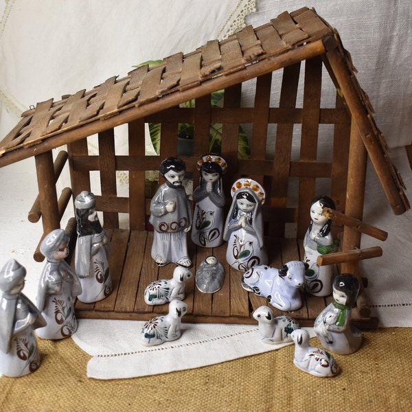 Pottery Nativity Set - Etsy