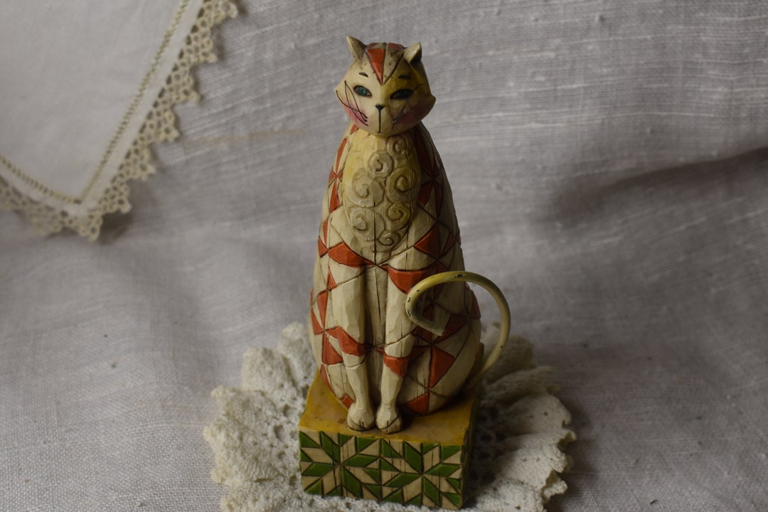Vintage Kitten Décor / Jim Shore Figurine / Collectable Cat Figurine - Etsy
