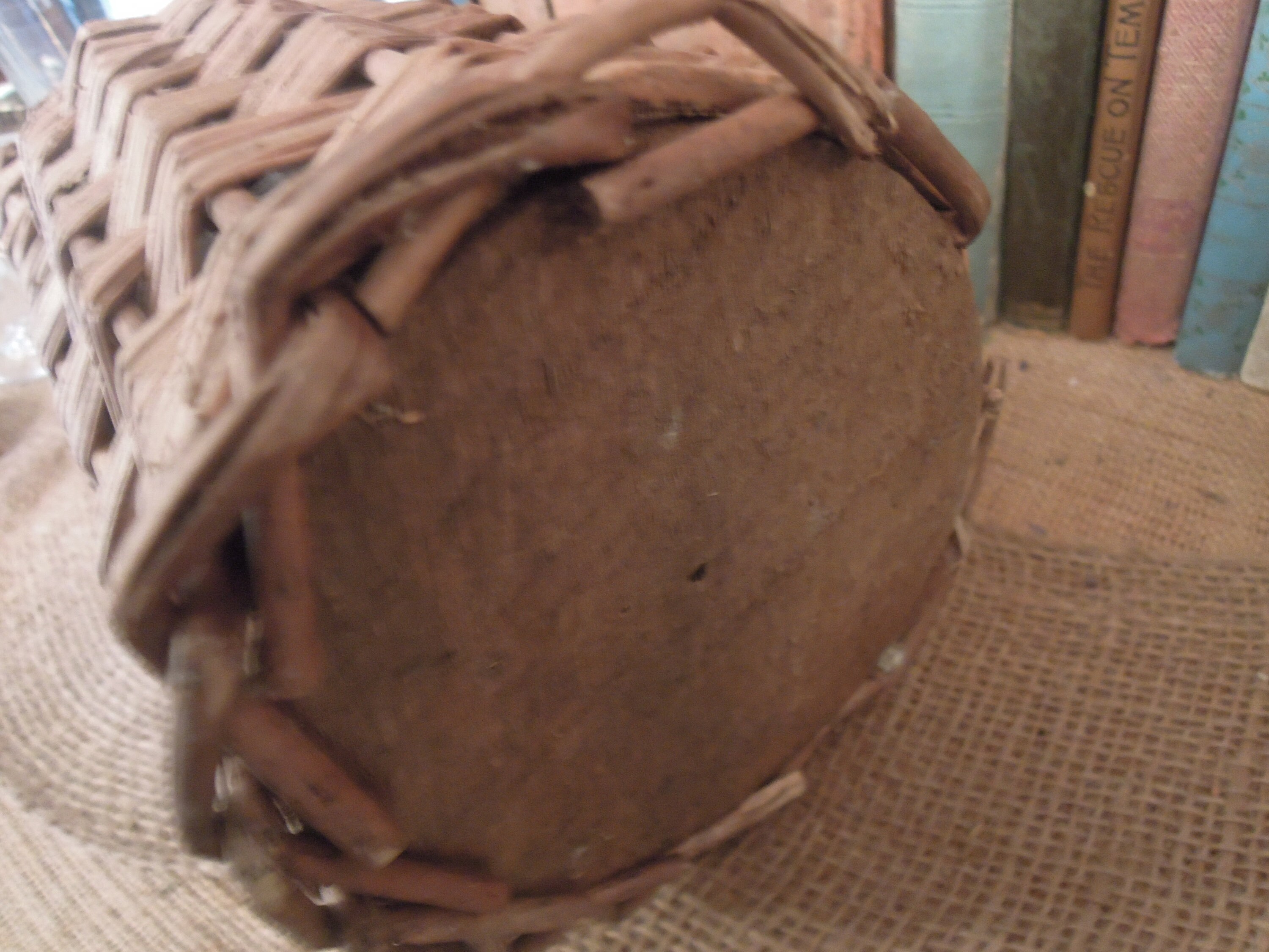 Vintage Demijohn Wicker Wrapped Bottle / Shabby Wicker Wrapped | Etsy