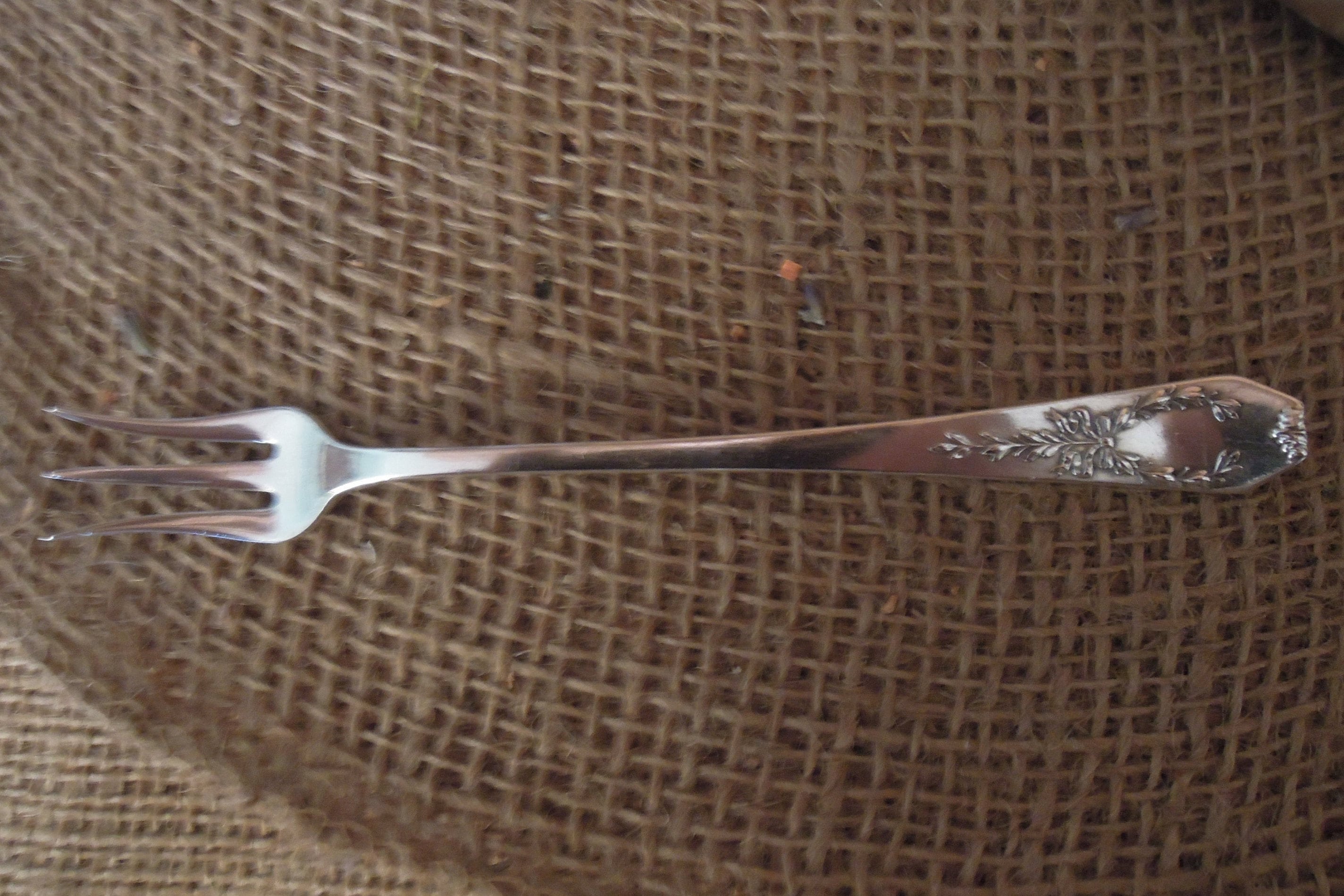Vintage Sterling Relish Fork / Small Simple Serving Fork / Silver 3 ...
