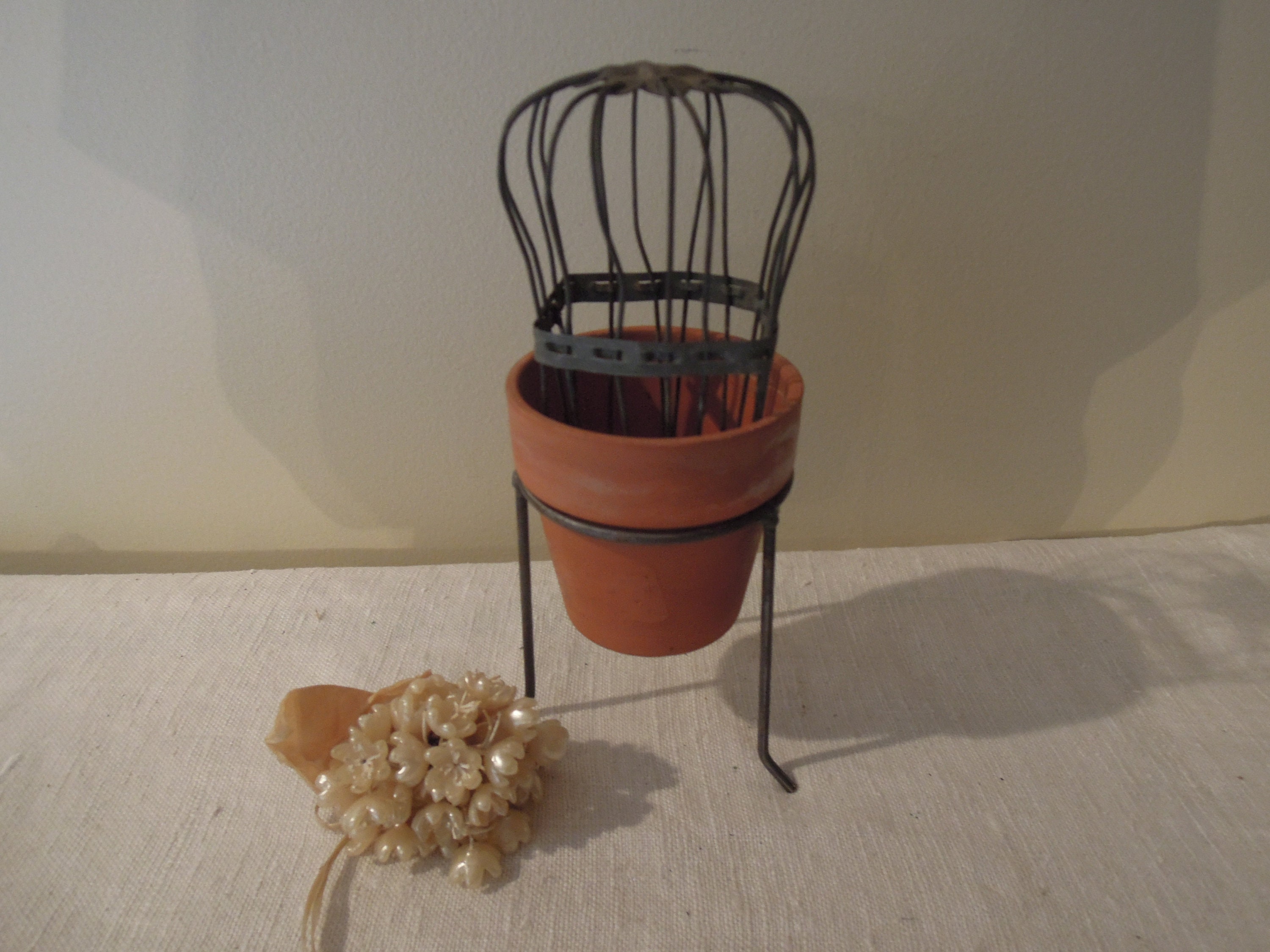 Vintage Wire Gutter Cage / Topiary Form / Wire Garden Decor / - Etsy