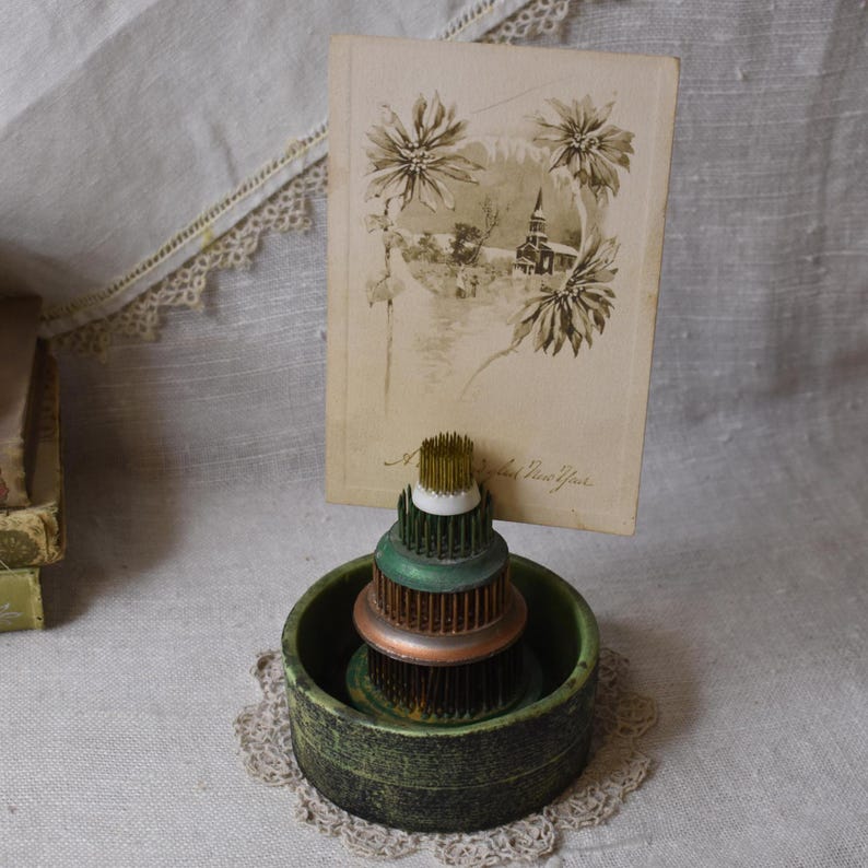 Vintage Four Metal Flower Frogs / Vintage Post Card / Flower Frog ...