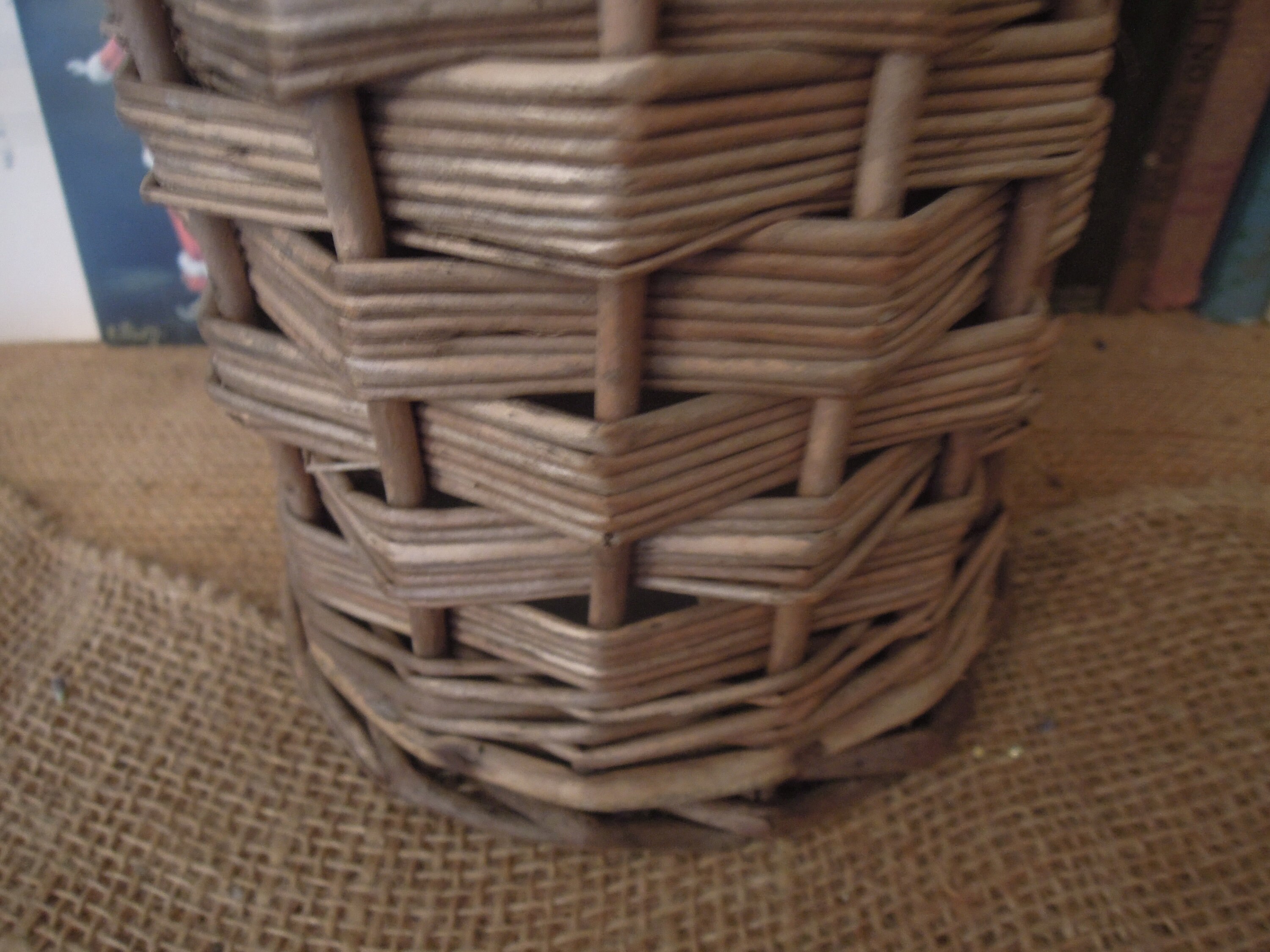 Vintage Demijohn Wicker Wrapped Bottle / Shabby Wicker Wrapped | Etsy