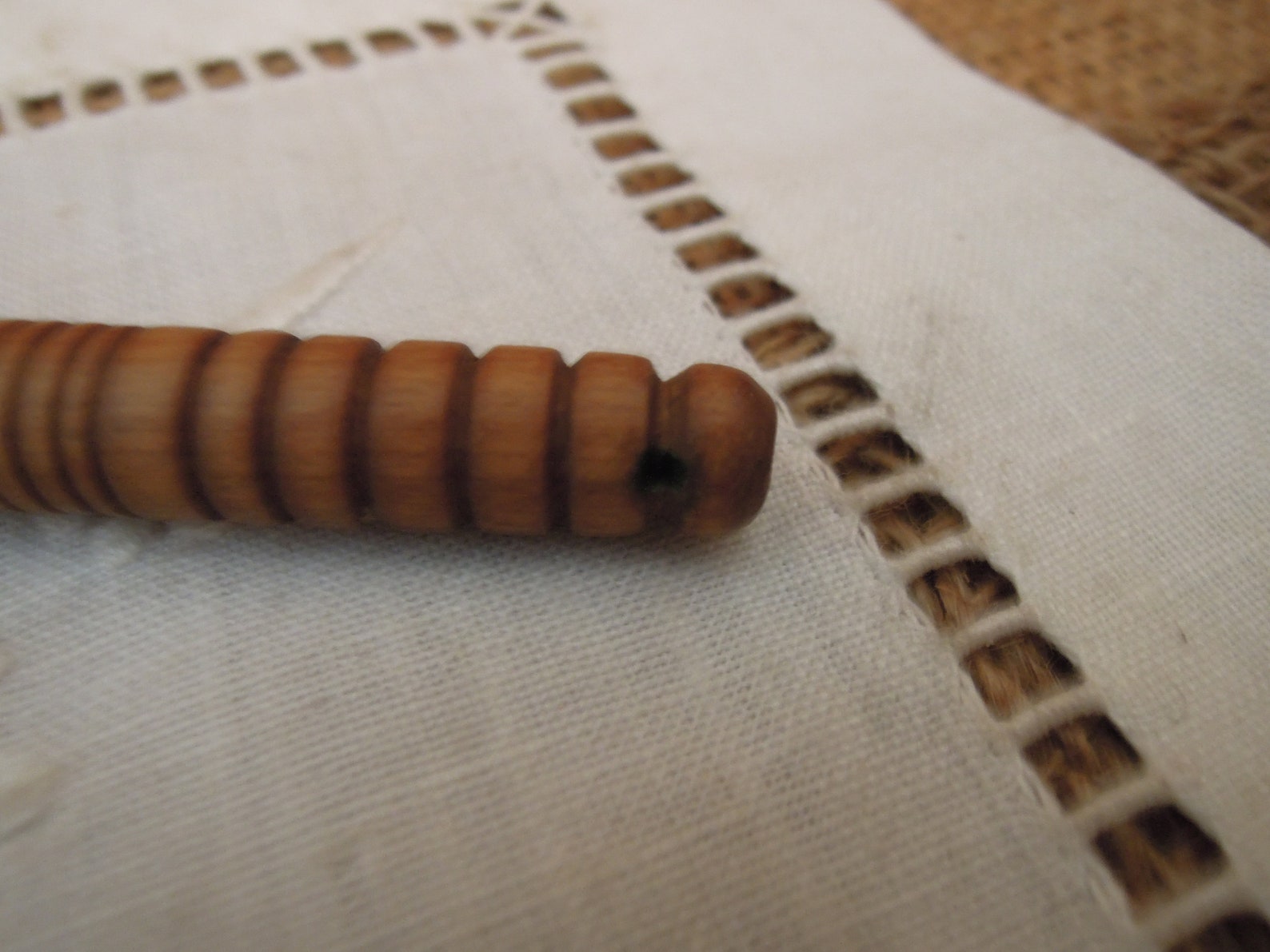 Vintage Pair of Victorian Lace Making Bobbin / Antique Two Wooden ...