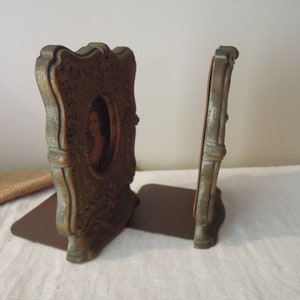 Vintage Syroco Wood Bookends / Vintage Victorian Ladies Gold Bookends ...