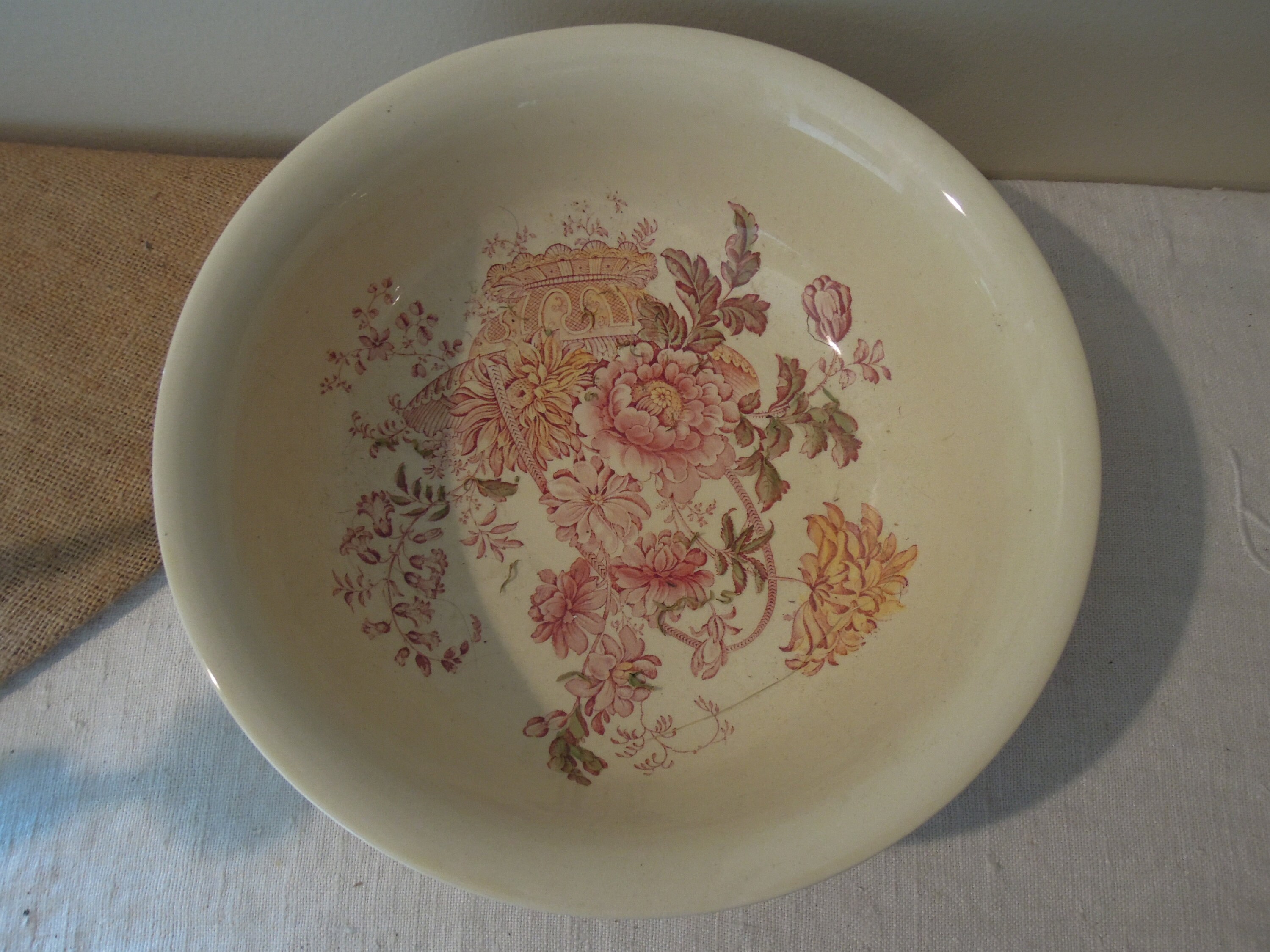Vintage Pink Transferware Ironstone / Royal Crownford - Etsy