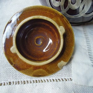 Antique English Slipware Teapot / Small Brown Pottery Teapot / Vintage ...