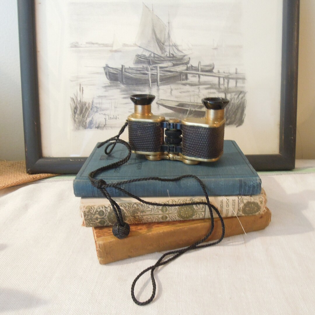 Antique German Opera Glasses / Vintage Lizard Skin Opera Glasses / Made ...