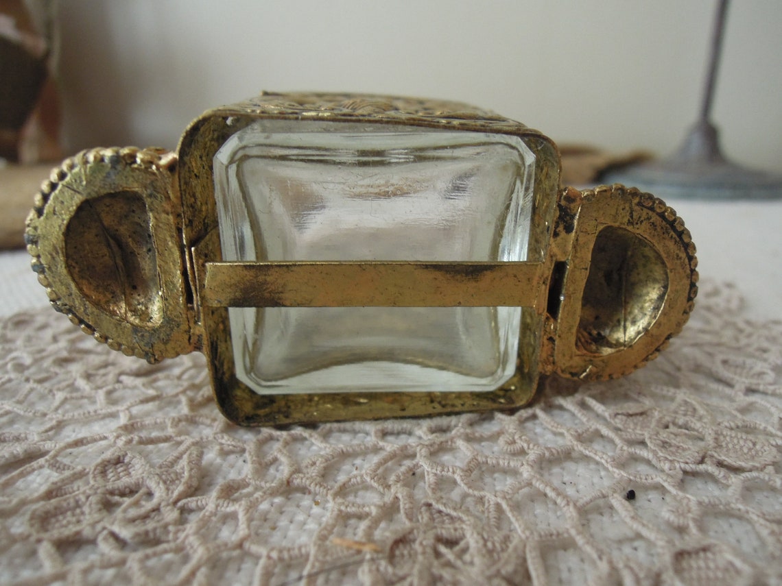 Vintage Angel Base & Glass Perfume Bottle / Vintage Miniature | Etsy