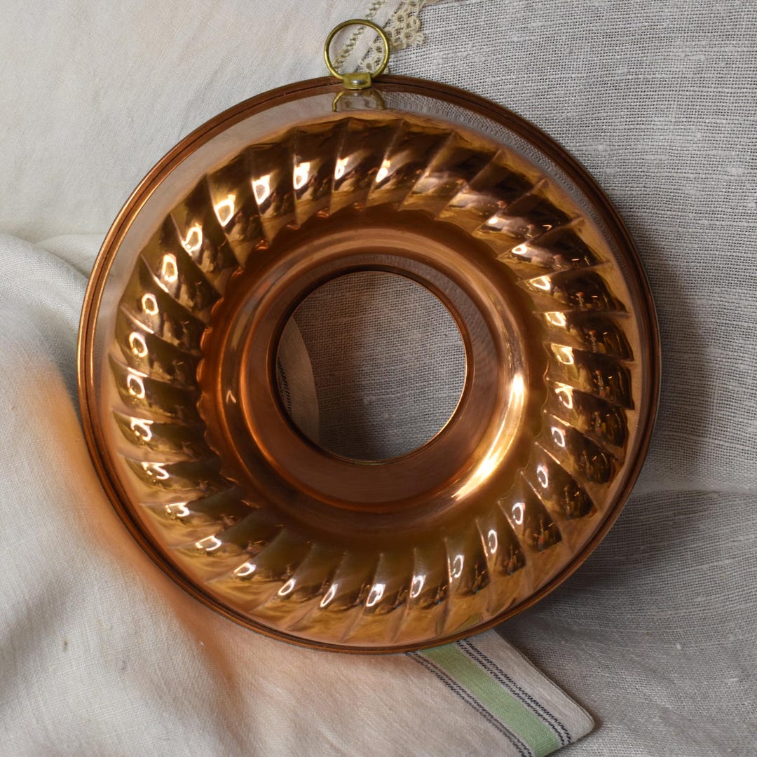 Vintage Copper Mold / Patisserie Kitchen Copper Mold / Bakers Copper ...