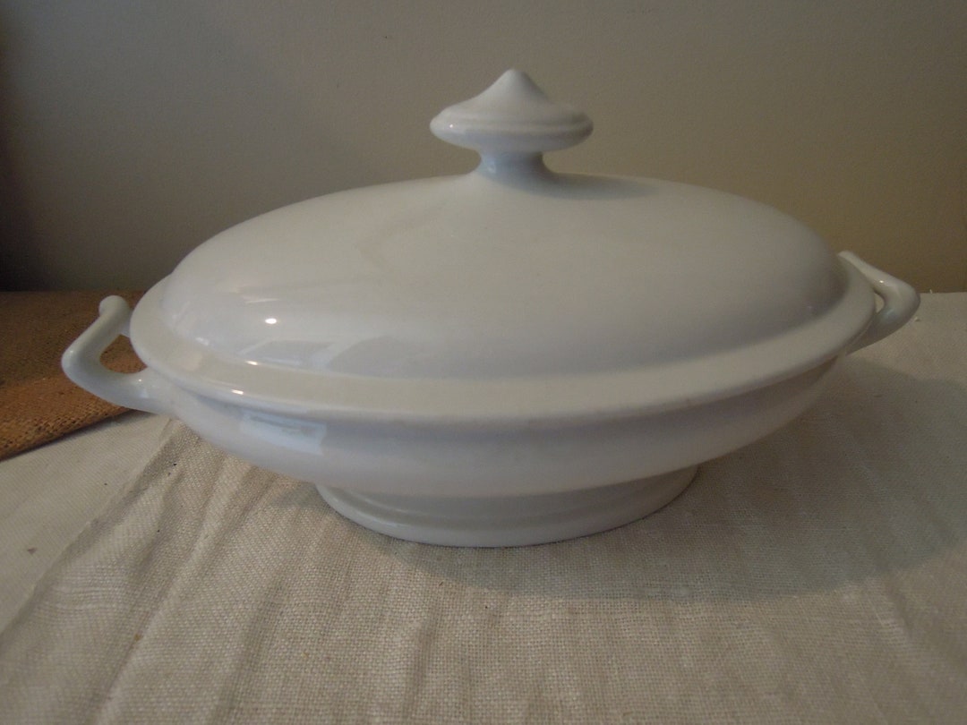Vintage Ironstone Tureen / Lidded Oval Tureen / T R Boote Royal Patent ...