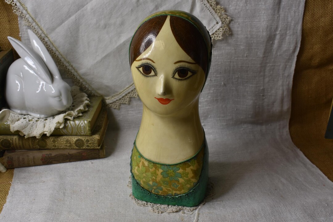 Vintage Gemma Taccogna Head / Folk Art Gemma Taccogna Marotte Style ...