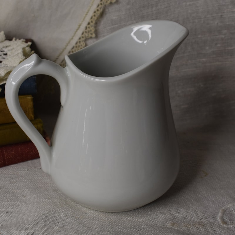 White Pitchers - Etsy