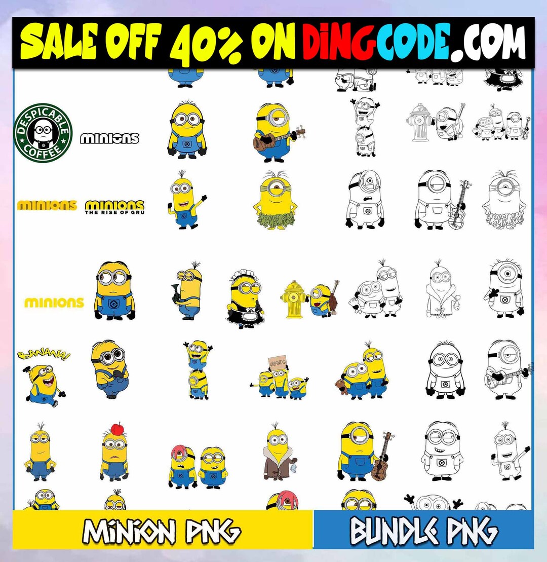 Minions Svg, Minions Bundle Svg, Minions Party, Despicable Me Svg ...