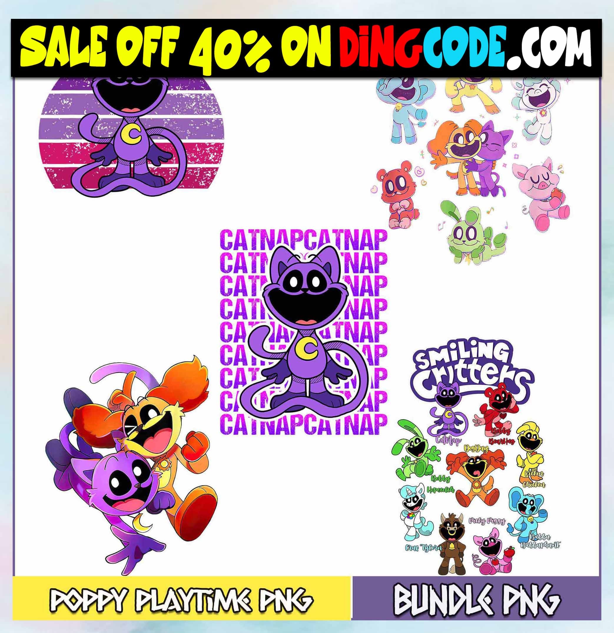 Poppy Playtime Smiling Critters Png, Poppy Playtime Svg, Characters Svg ...